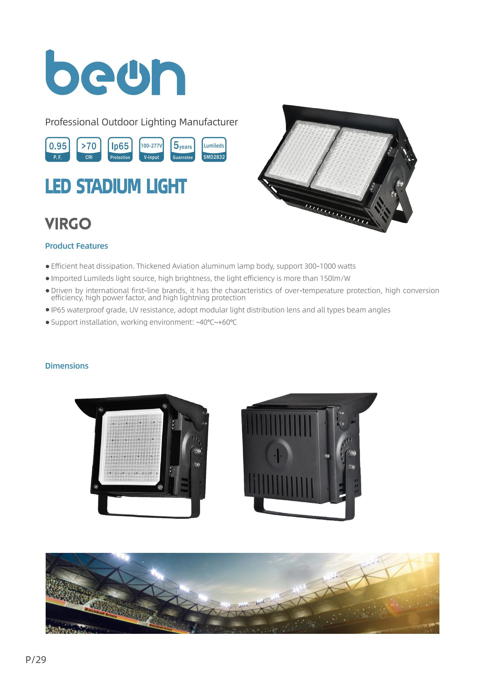 SAT02 LED STADIUM LIGHT from China manufacturer - BEON LED